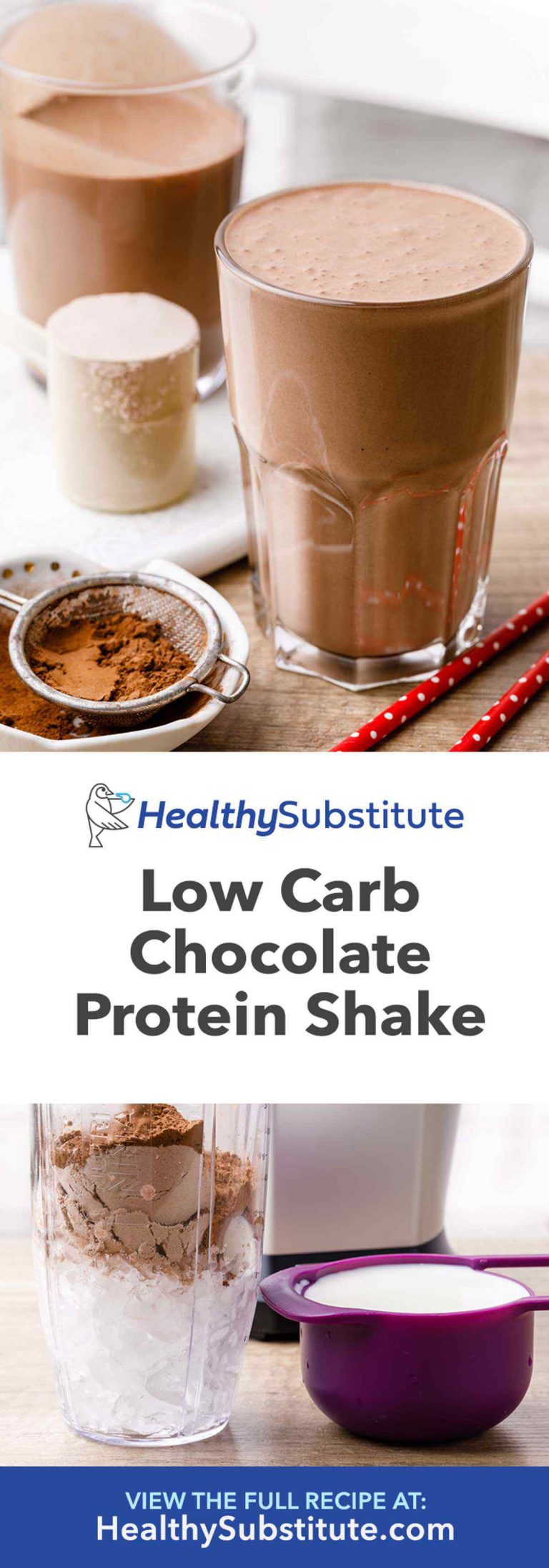 Metabolism-Boosting Double Chocolate Low Carb Protein Shake - Healthy ...
