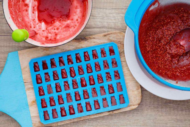 How to Make the Best Homemade Raspberry Gummy Fruit Snacks - Healthy ...