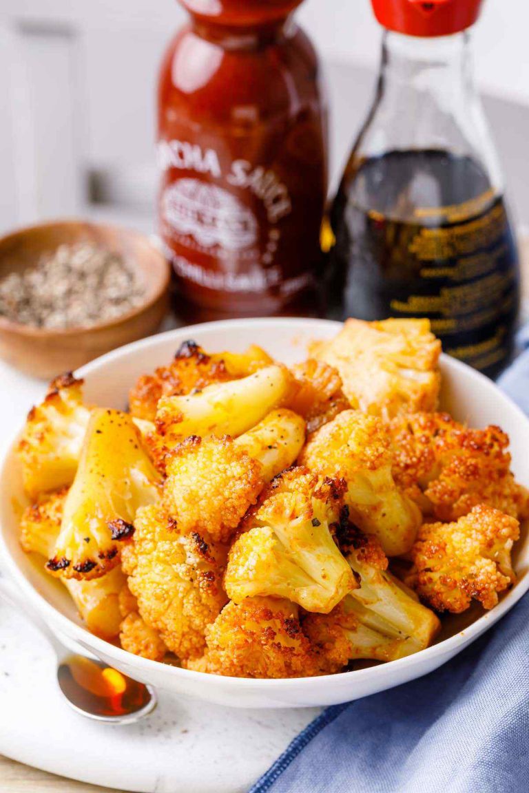 The Best Sweet, Sour and Spicy Oven Roasted Cauliflower - Healthy ...