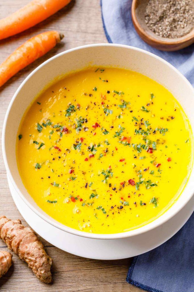 Vitamin-Rich Turmeric Soup for Healthy Skin - Healthy Substitute
